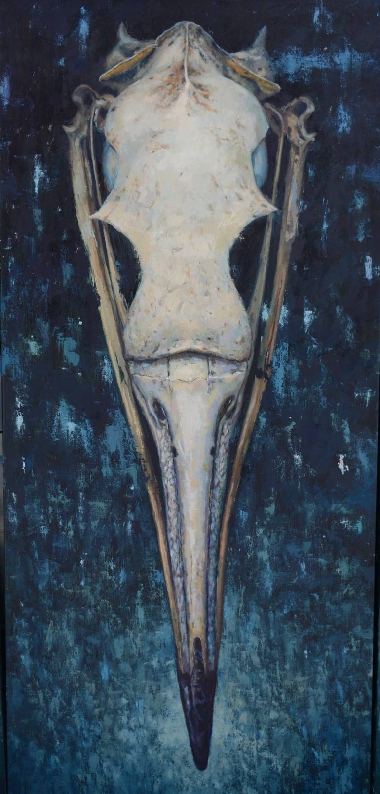 Gull Skull Painting by Frank Bruckmann | Saatchi Art