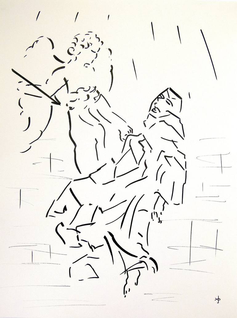 'The Ecstasy of St. Teresa #002' Drawing by David Jones | Saatchi Art