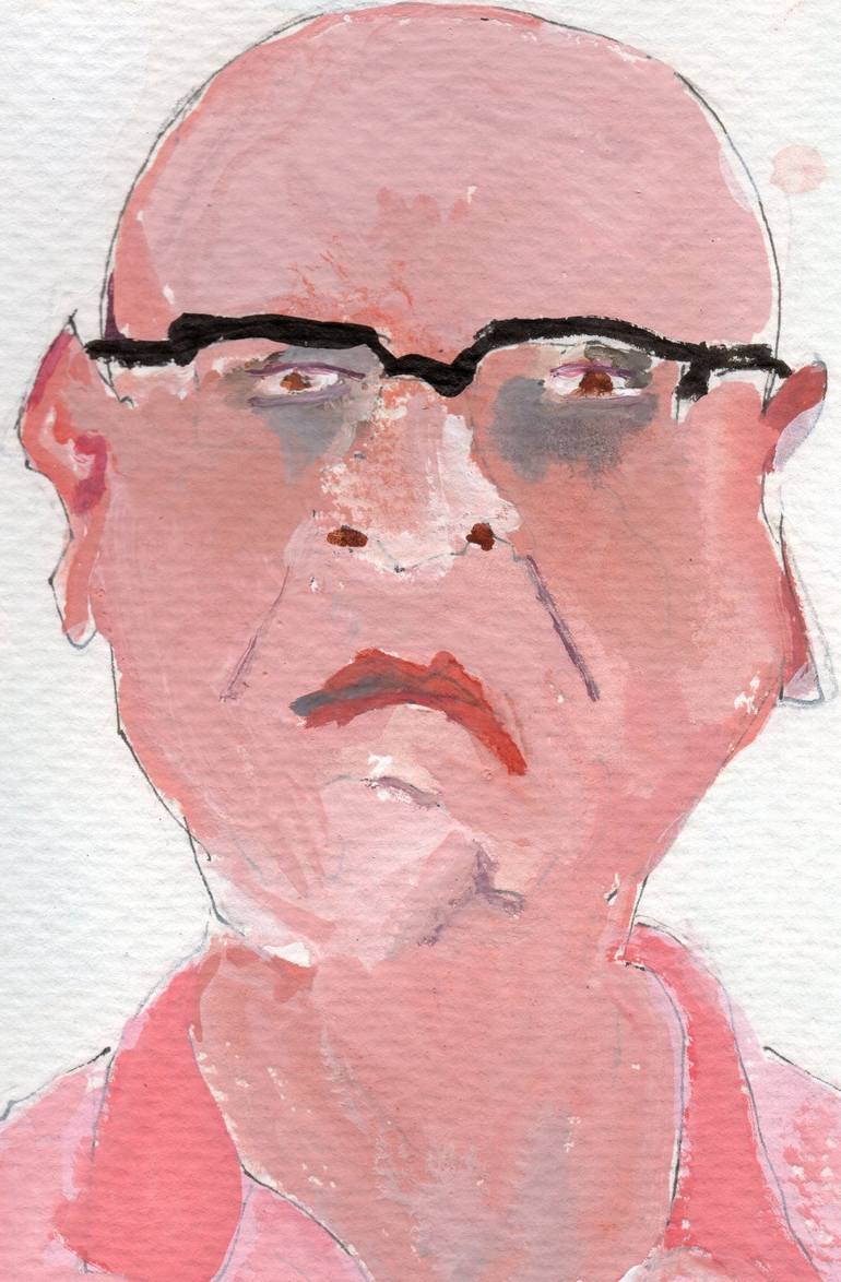 Three self portraits forming a tryptic Drawing by patrick szymanek ...