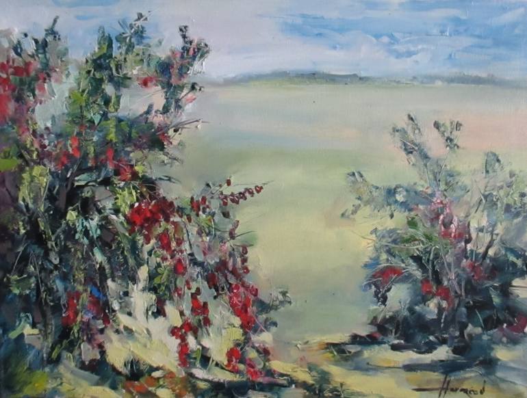 The Cherry Orchard Painting by Henadzy Havartsou | Saatchi Art
