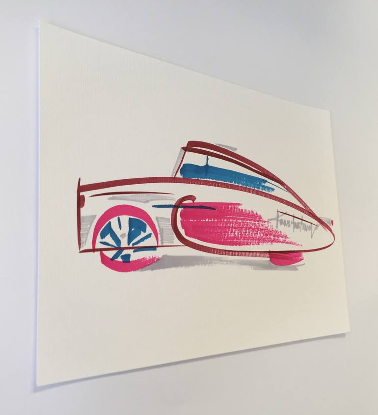 Dream Car Drawing by Artyom Konstantinov | Saatchi Art