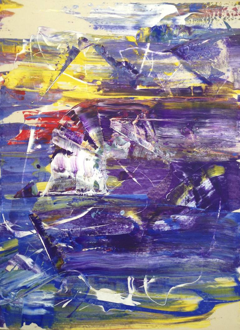 Illusion of Grandeur 2 - Original mixed media Abstract painting ...