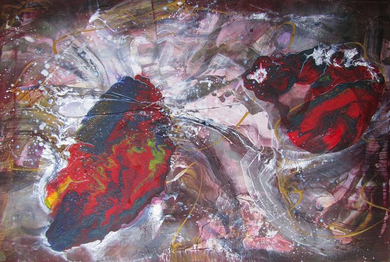 In the evening one may praise the day, abstract painting Painting by ...