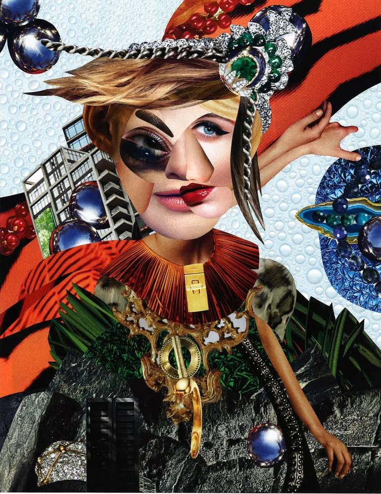 Collage - Portrait: Miss Top of the Rock Collage by Kimberly Cook ...