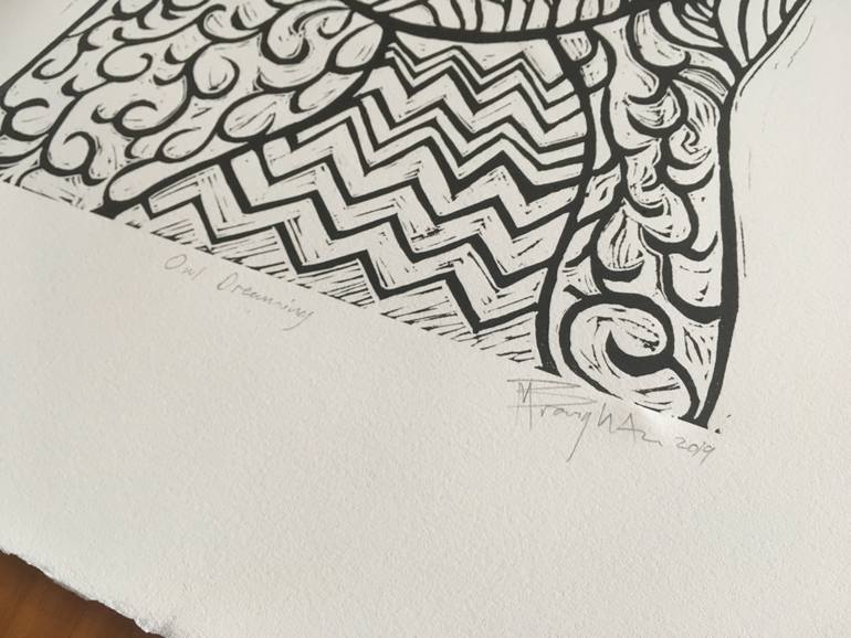 Owl Dreaming - Limited Edition of 15 Printmaking by Matthew Broughton ...