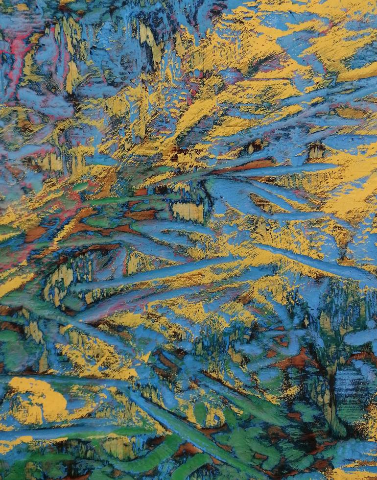 Flicker on a Trickle Painting by Markus Thonett | Saatchi Art