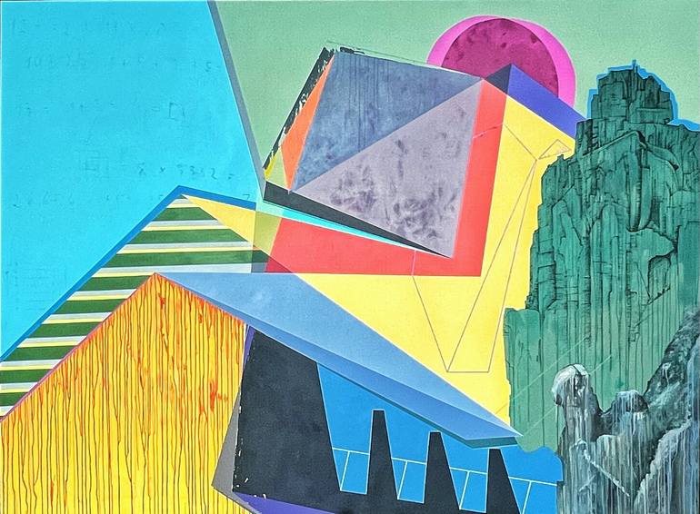 Landscape versus Land OFF Scape/Space Painting by marcio costa ...