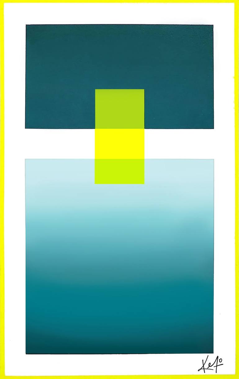 Chartreuse Spritz Painting by Kez Robinson | Saatchi Art