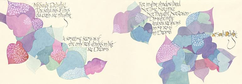 My Soul's Delight Calligraphy Art Drawing by Dave Wood | Saatchi Art