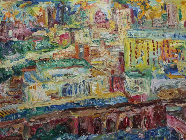 Coming to Town Painting by P Simkins | Saatchi Art