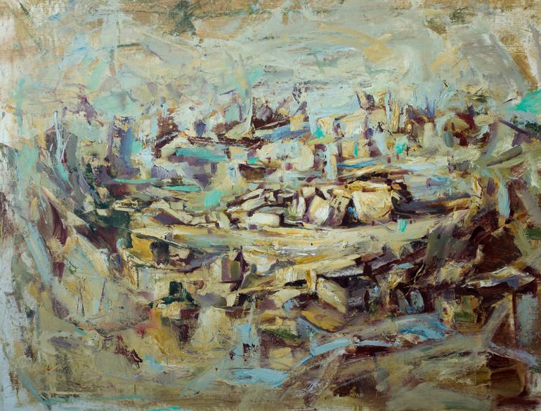 Ruins Painting by Daniel Man | Saatchi Art