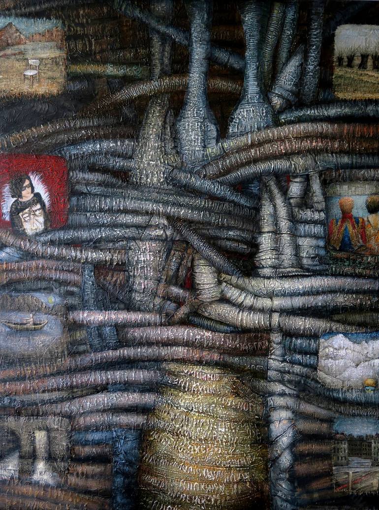 My friend's mysterious soul-3 Painting by Sergey Sergeev | Saatchi Art