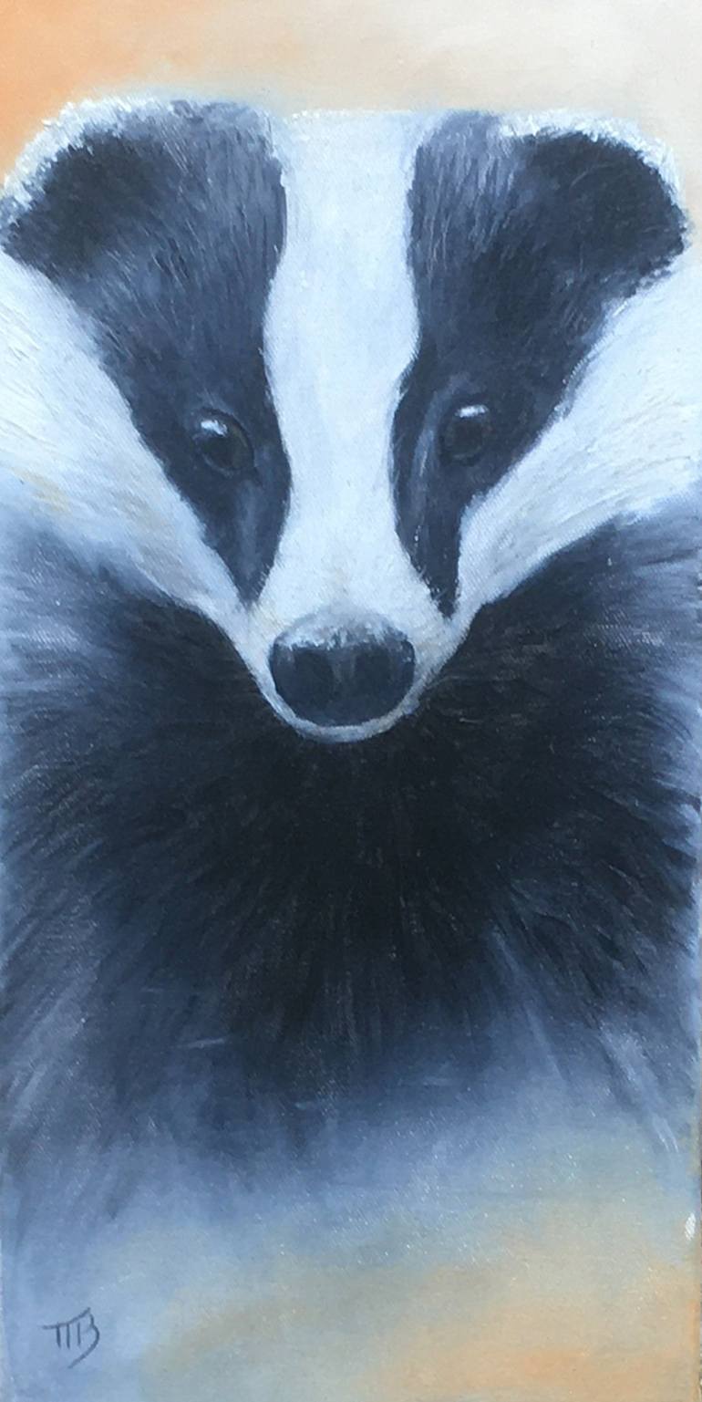 Badger Painting by Magali Batte Gauthier | Saatchi Art