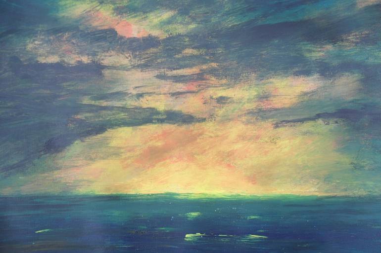 sunset Painting by Margaret L Laws | Saatchi Art