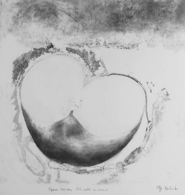 Half#grey#sicilian salt Printmaking by Olga Belsito Artista | Saatchi Art