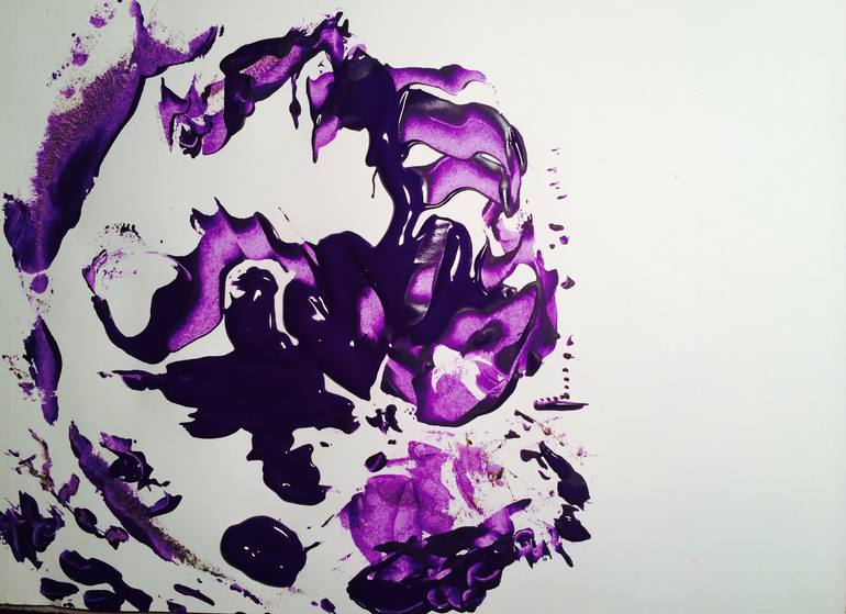 The Purple People Painting by V V | Saatchi Art