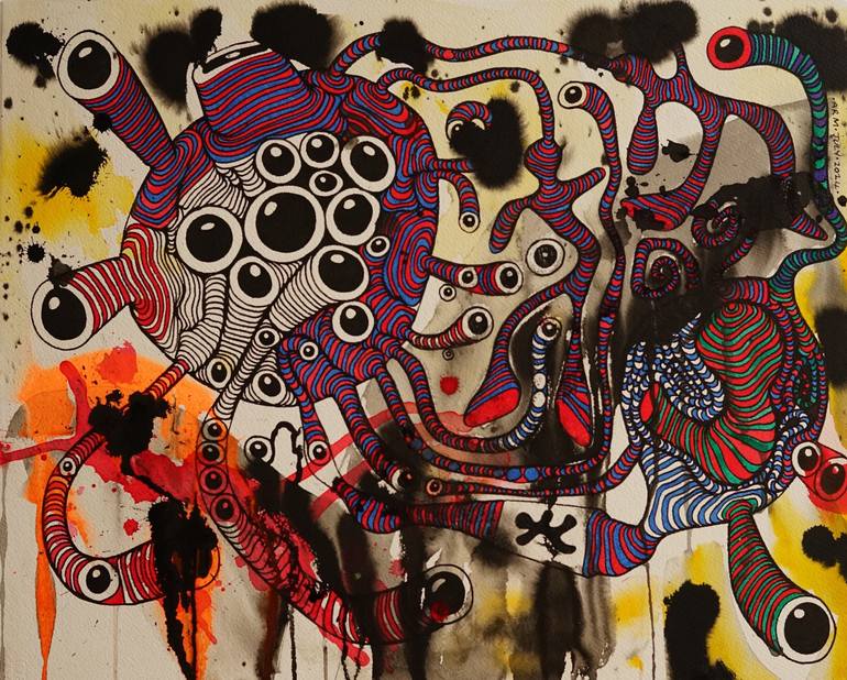 INSIDE THE HUMAN BIO LABORATORY Painting by Anthony Martin | Saatchi Art