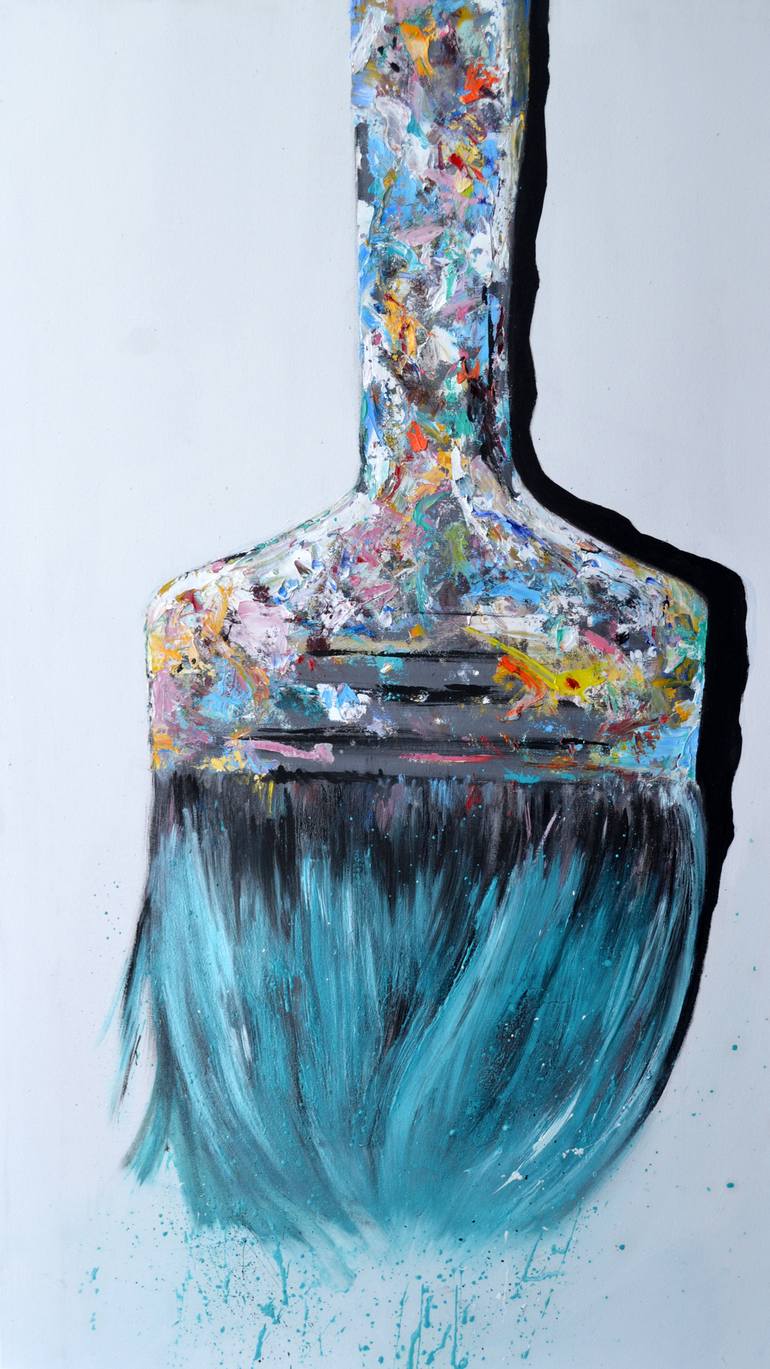 Paint Brush #3 Painting by Robbie Buten | Saatchi Art