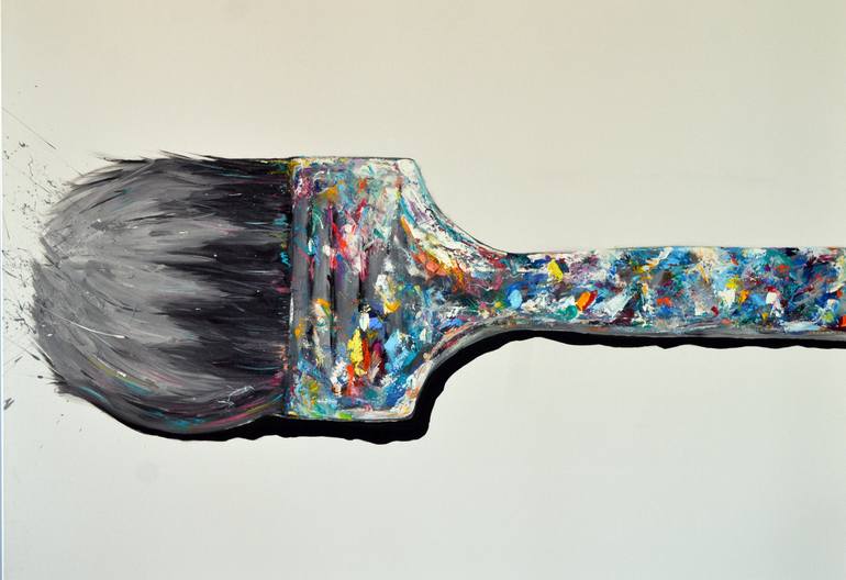 Paint Brush #2 Painting by Robbie Buten | Saatchi Art
