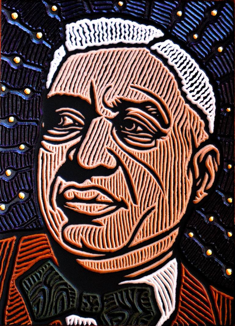 Lead Belly Painting by Lisa Brawn | Saatchi Art