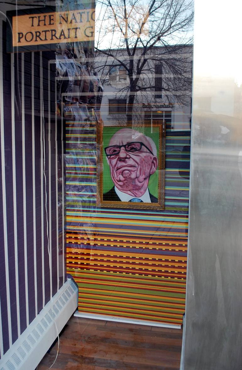 Rupert Murdoch Painting by Lisa Brawn | Saatchi Art