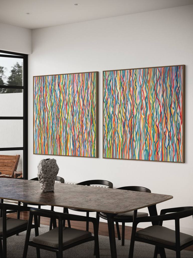 Funk Walk Duo Painting by George Hall | Saatchi Art