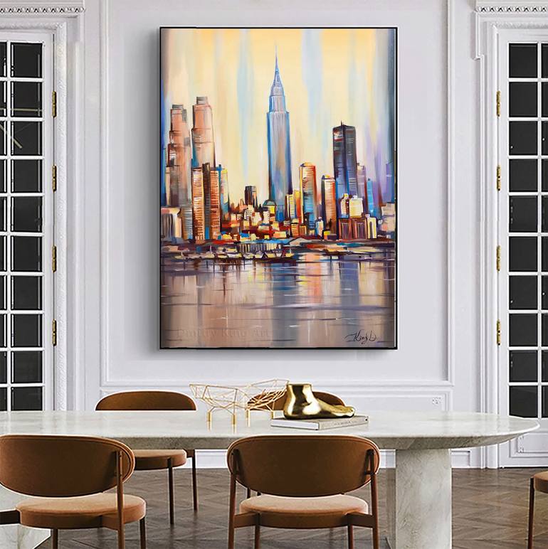 New York City Energy Painting by Dmitry King | Saatchi Art