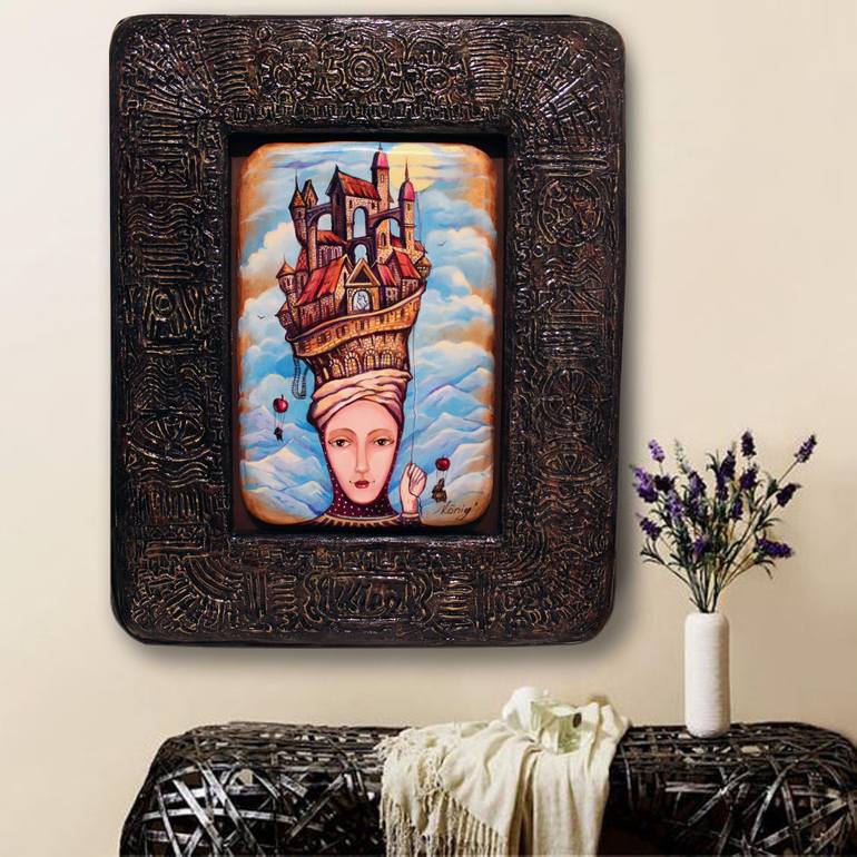 Guardian of the Magical City Painting by Dmitry King | Saatchi Art