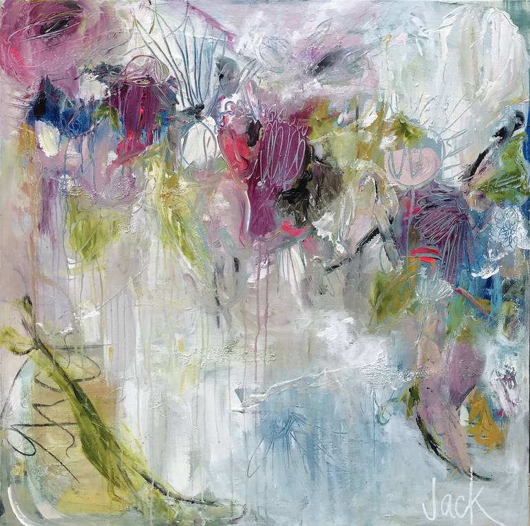 Hippie Chick Painting by Jackie Impey | Saatchi Art