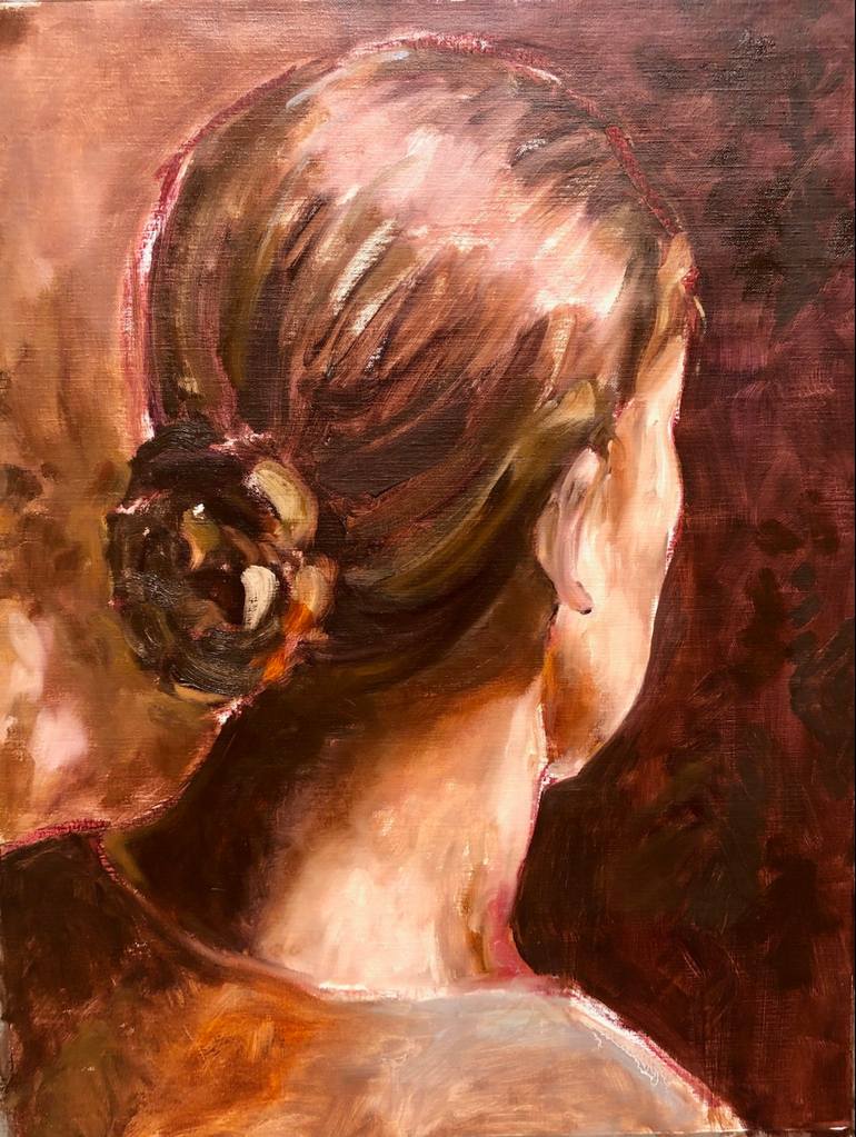 Look into the Darkness - faceless portrait, woman portraiture Painting ...