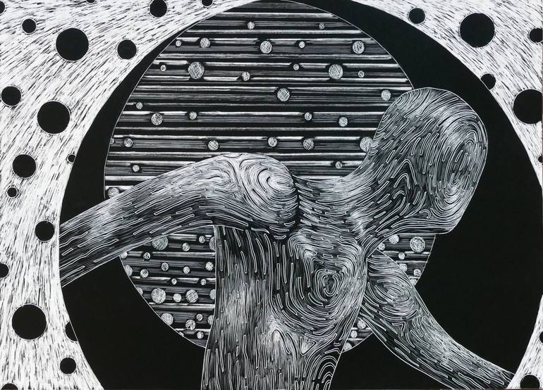 The Race Drawing by Martin Brown | Saatchi Art