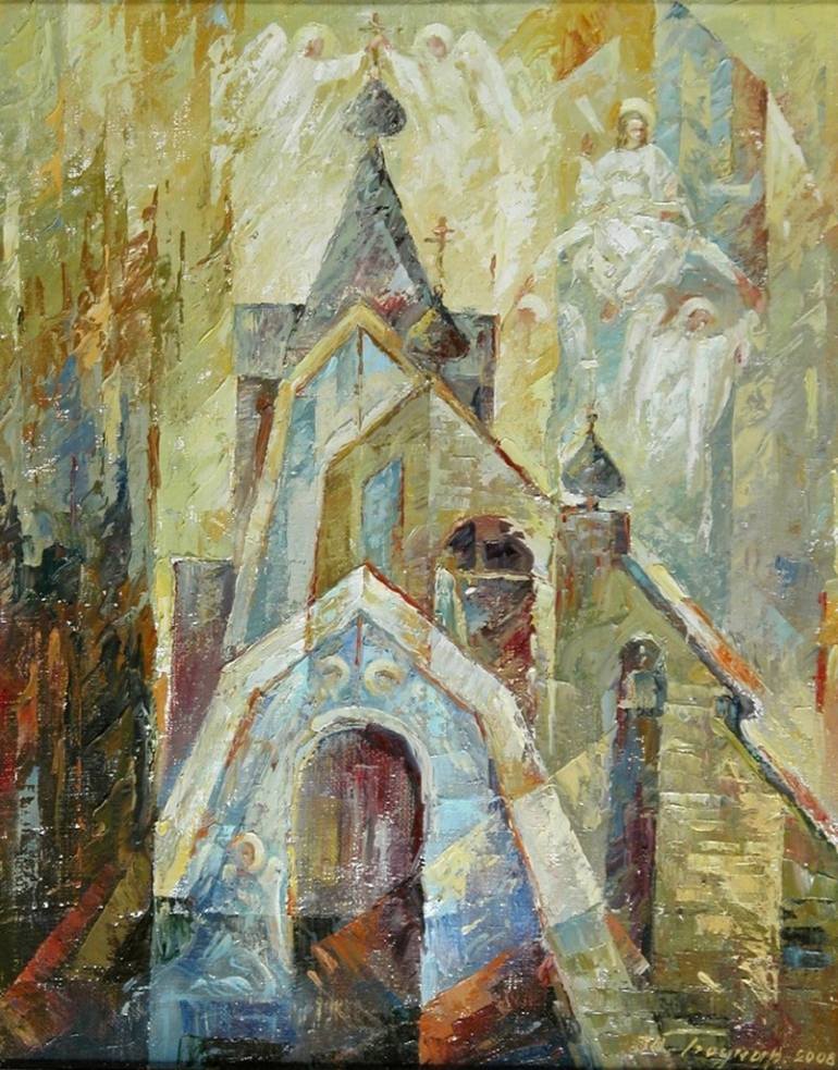 The Heaven Jerusalem Painting by Yuriy Bodnar | Saatchi Art