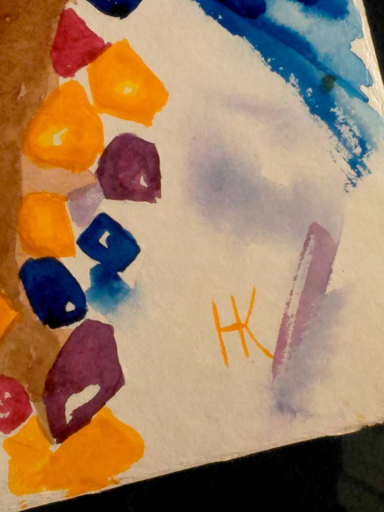 Cuban original watercolor painting woman with flowers hat Cuban beauty ...