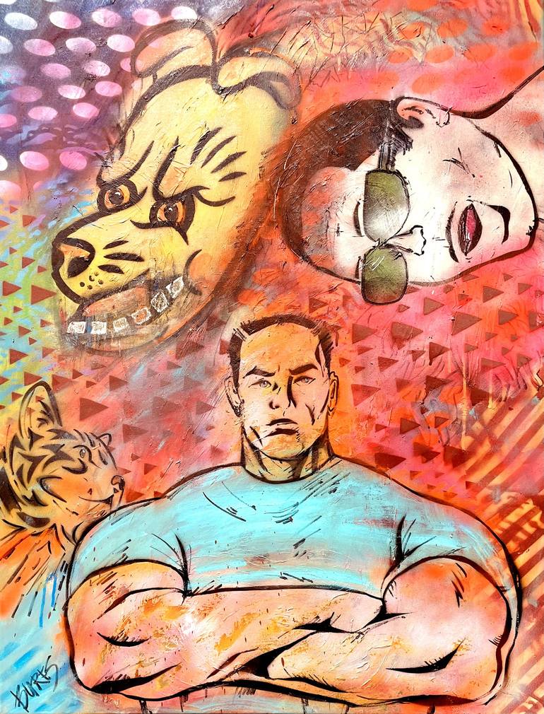 I am watching you Painting by Jiri Bures | Saatchi Art