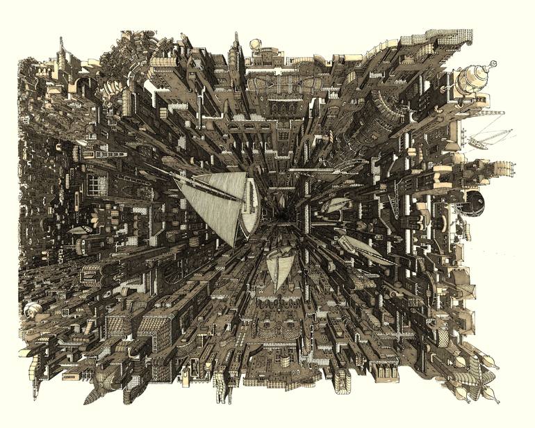 Into the Void Drawing by Yossi Veissid | Saatchi Art