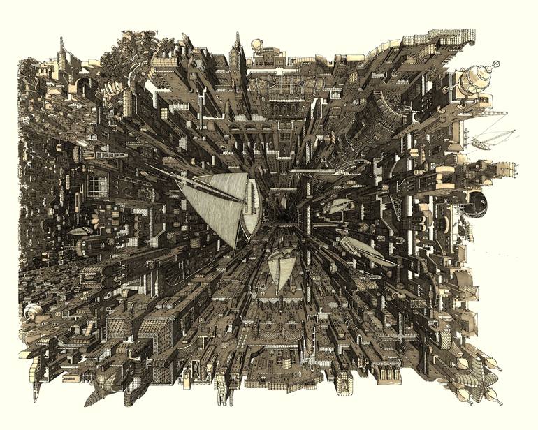 Into the Void Drawing by Yossi Veissid | Saatchi Art