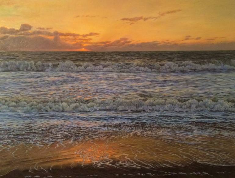 Windy Evening (Gulf Of Mexico. Captiva) Painting by Elena Nolan ...