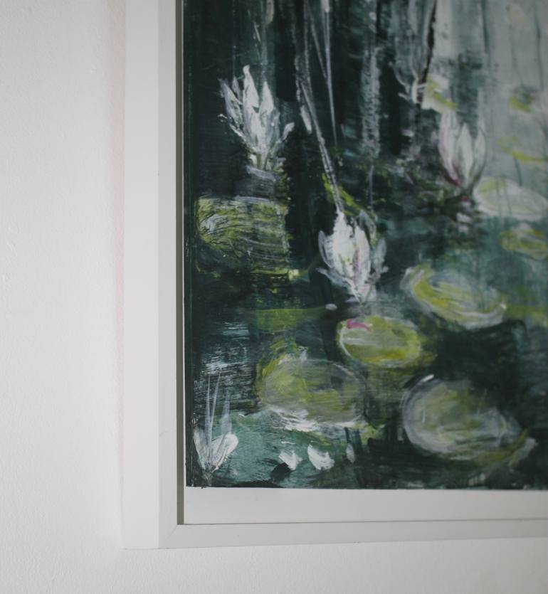 Water Lilies and Dancing Light Painting by susie monnington | Saatchi Art