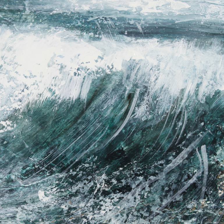 Seascape - Splash Point Painting by susie monnington | Saatchi Art