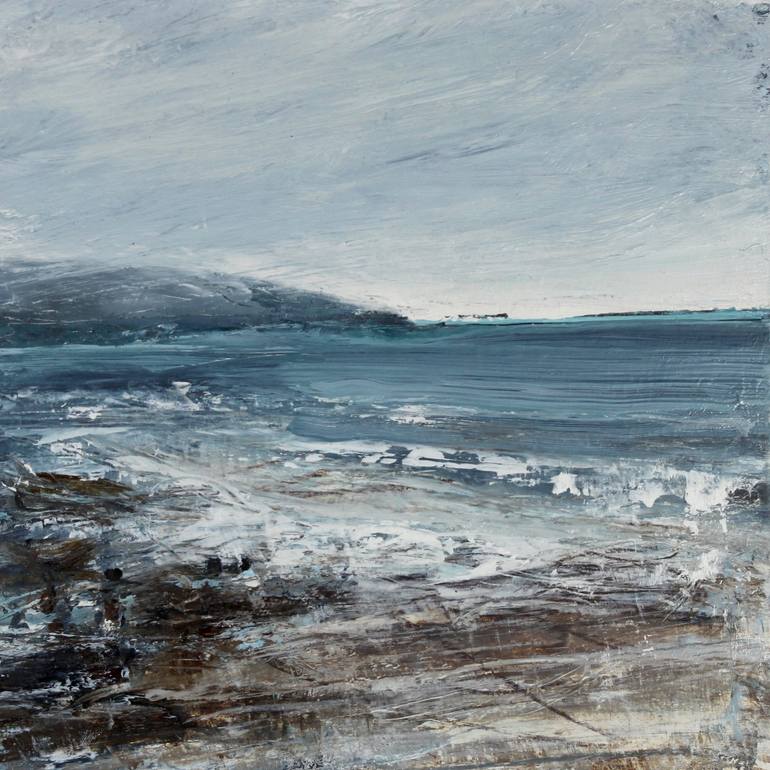 Seascape - Little Haven West Painting by susie monnington | Saatchi Art