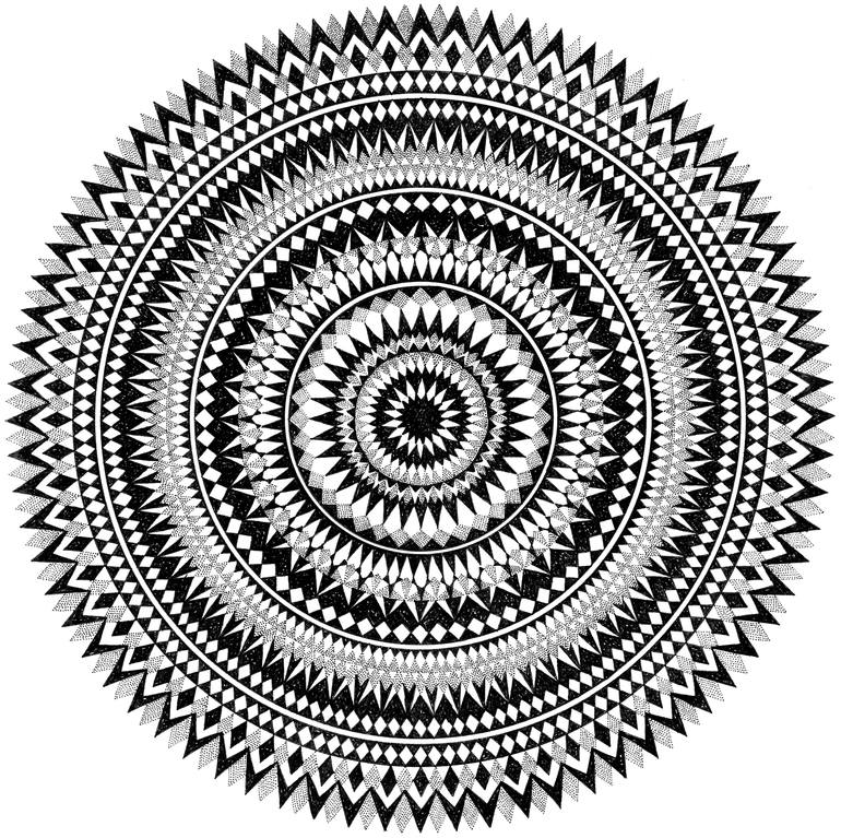 Moving Mandala Drawing by Steve Holder | Saatchi Art