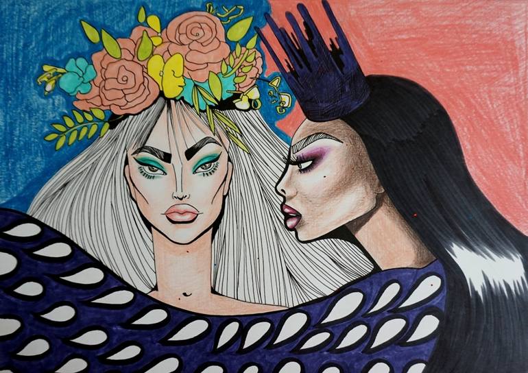 dark forces Drawing by Snezhana Vasileva | Saatchi Art