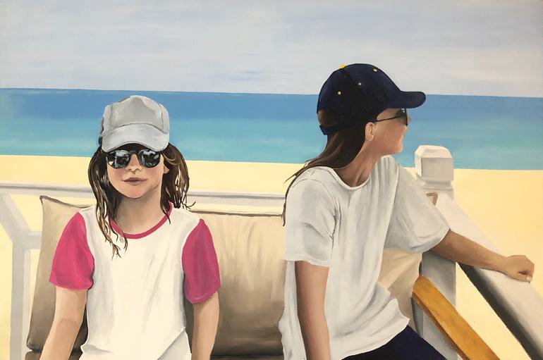 Buzz Beach Bar Painting by Samantha Bentley | Saatchi Art