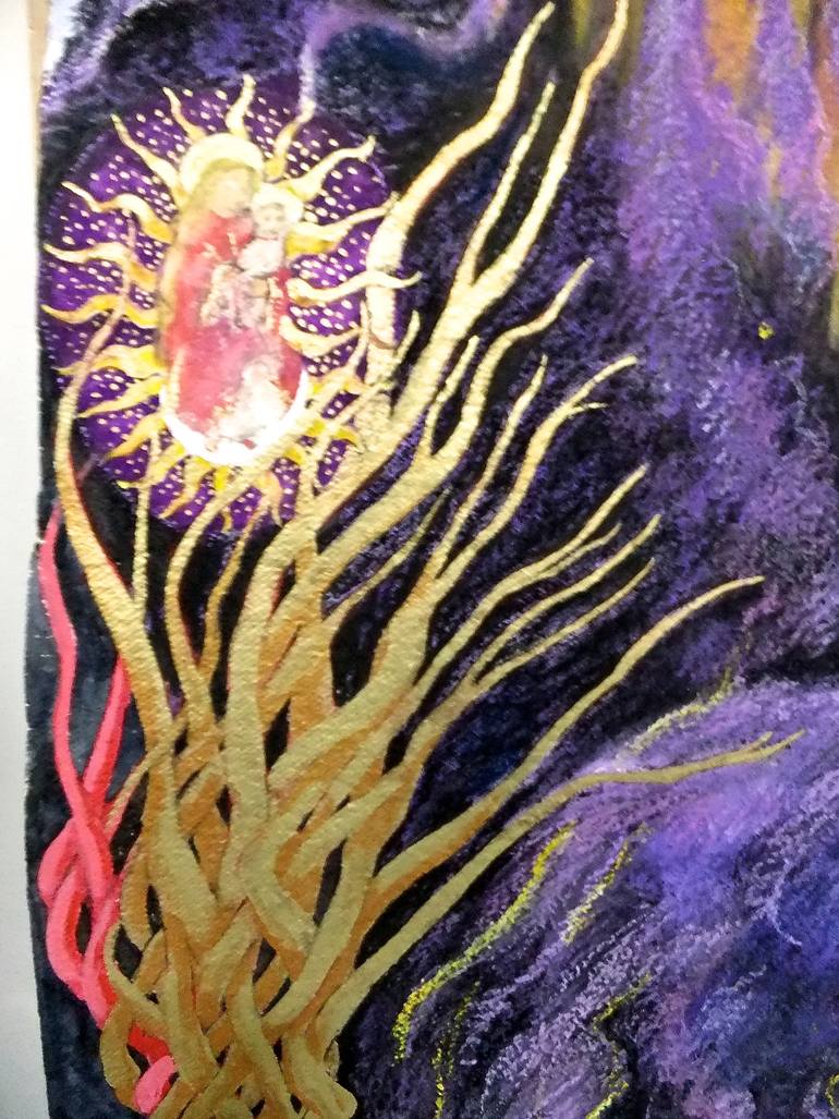 The Origin of The Northern Lights: White Buffalo Calf Drawing by ...