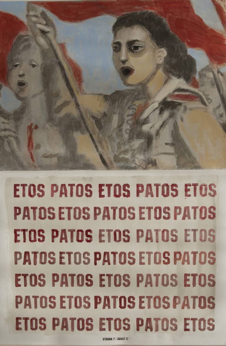 ETHOS, PATHOS Painting by Ewa BLOOM Kwiatkowska | Saatchi Art