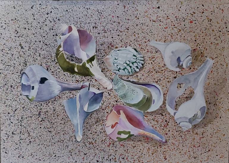 BROKEN SHELLS Painting by Domenick Maldari | Saatchi Art
