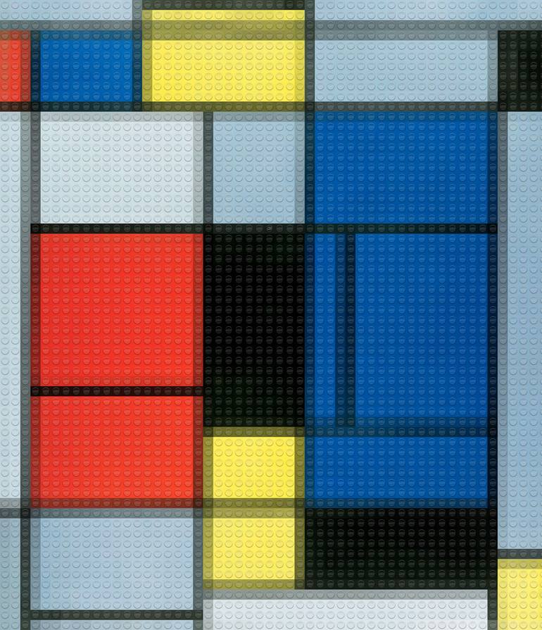 Lego: Piet Mondrian no.2 Mixed Media by Marco Cavazzana | Saatchi Art