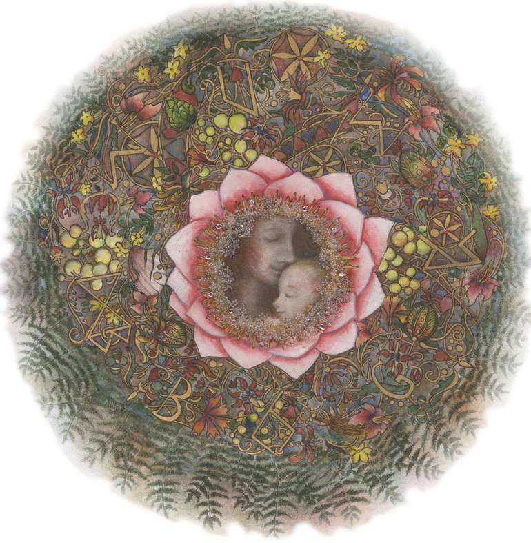 Sacral Mandala for Fertility Painting by Marianna Venczak | Saatchi Art
