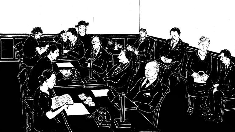 Film Illustration Hugo Oppenheim Drawing by Klemens Kühn | Saatchi Art