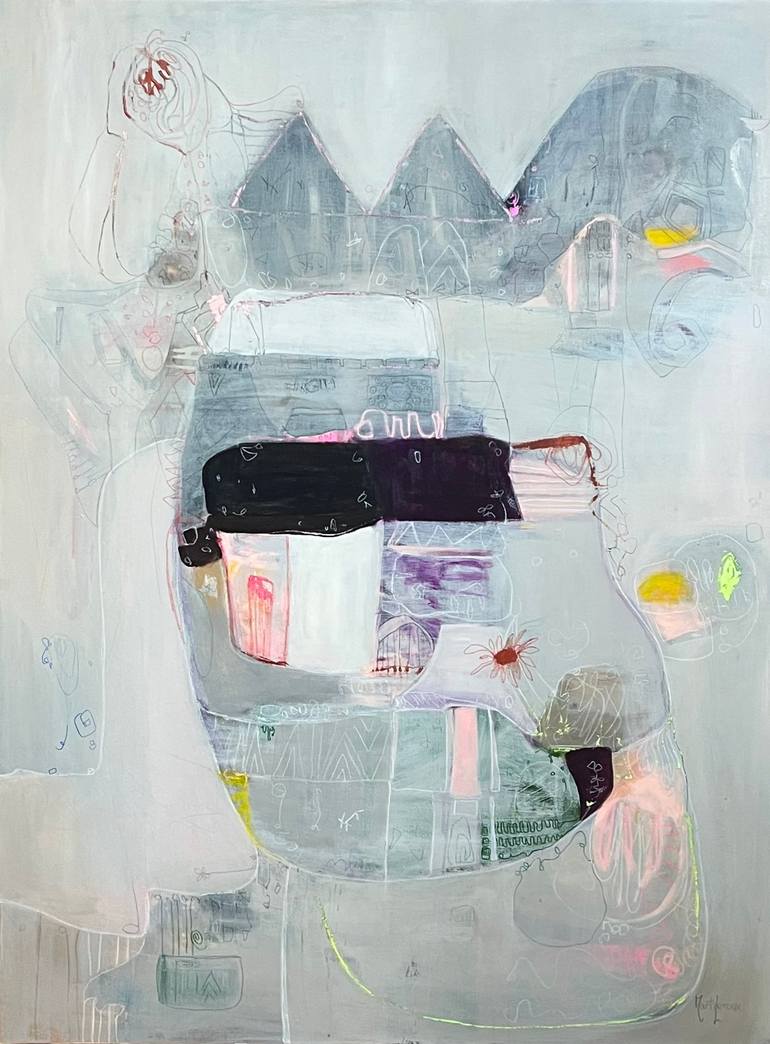 Wings of the Heart Painting by Marti Leroux | Saatchi Art